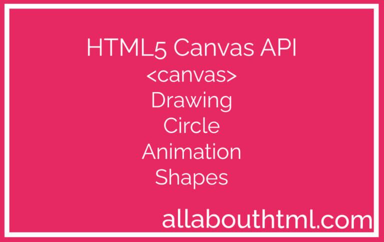 Mastering the HTML5 Canvas API: A Comprehensive Guide - All About HTML